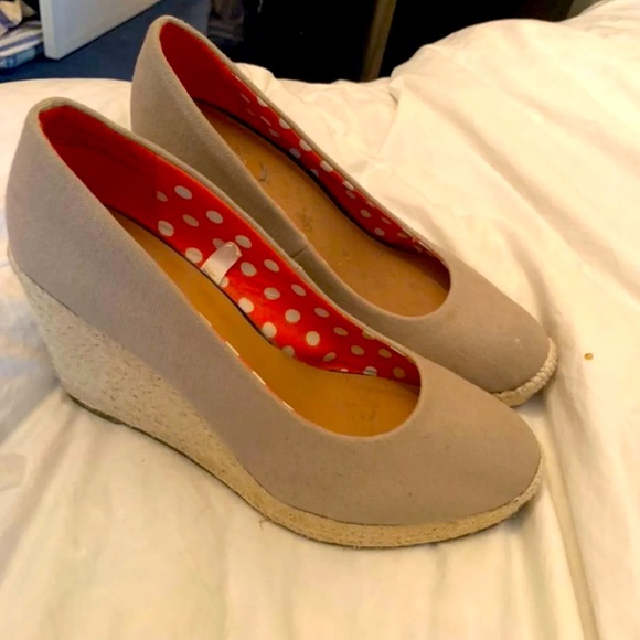 Merona | Shoes | Merona Size 95 Nudebeige Wedge Espadrilles | Poshmark
